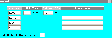 Advanced Quick Reference - Arrival Alternates